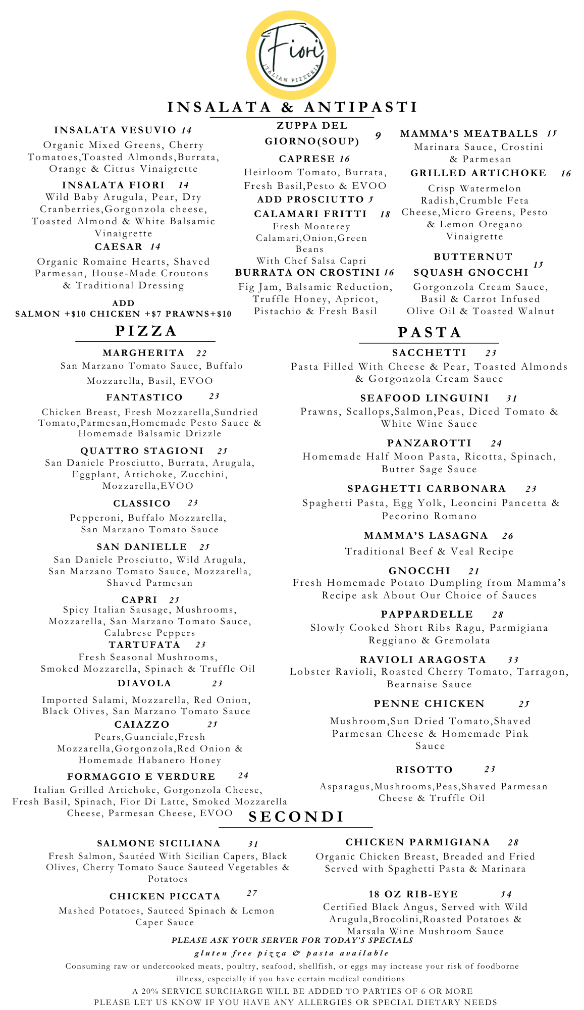 Fiori Italian Bistro | Authentic Italian Cuisine